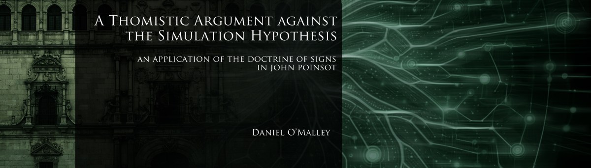 [article] A Thomistic Argument against the Simulation Hypothesis – Reality